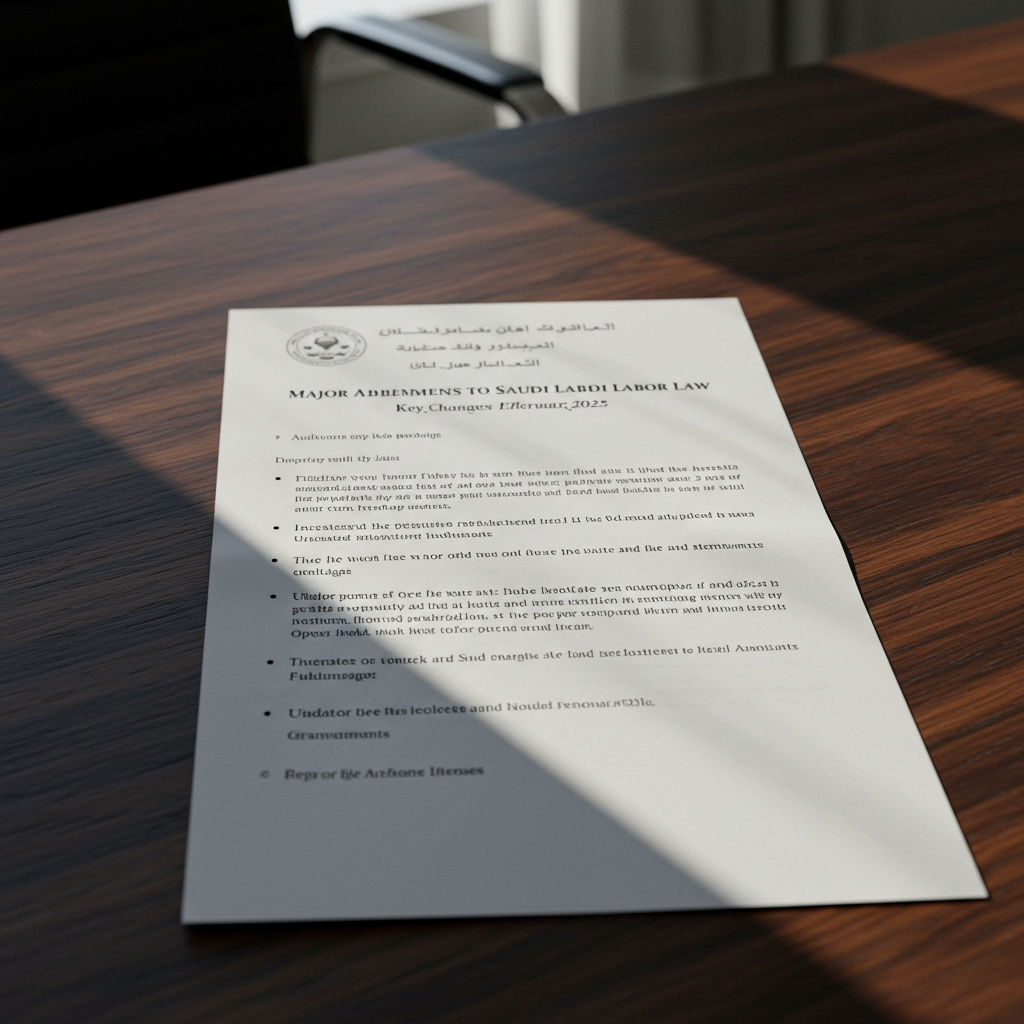 Major Amendments to Saudi Labor Law: Key Changes Effective February ...